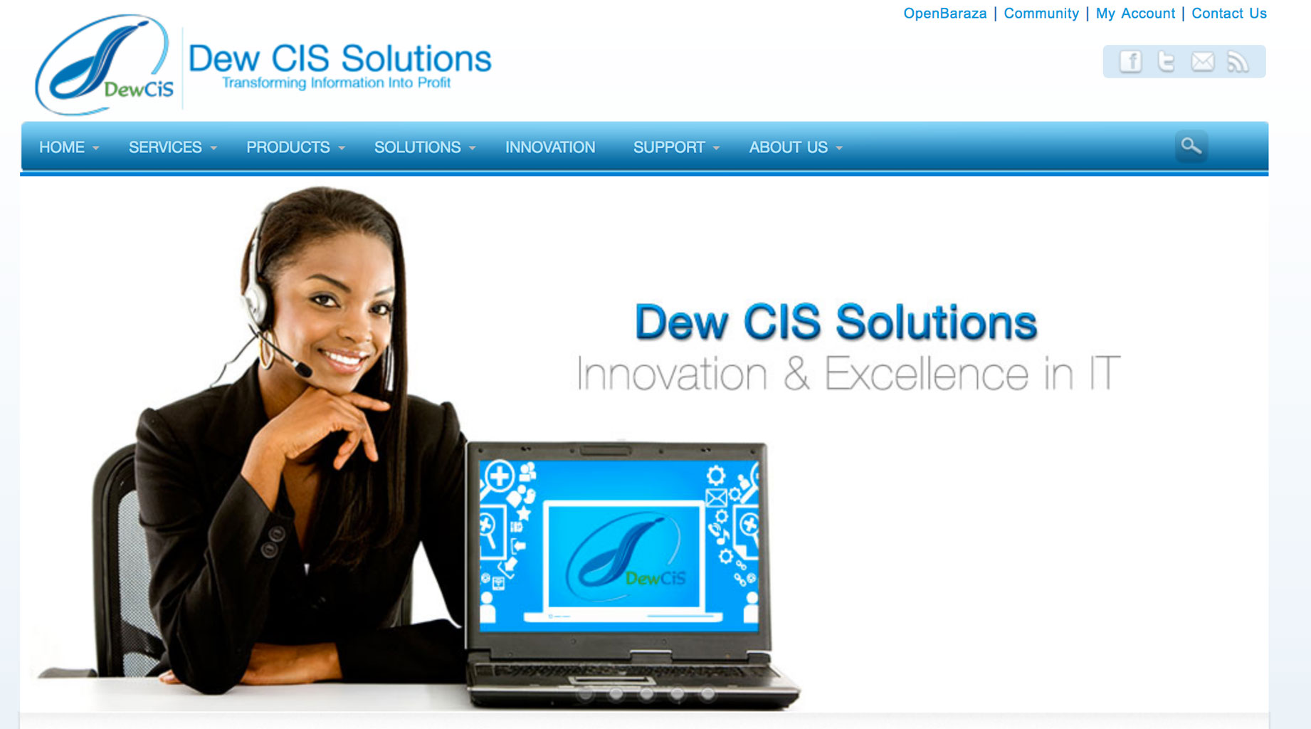 Welcome to our New Website. | Dew CIS Solutions